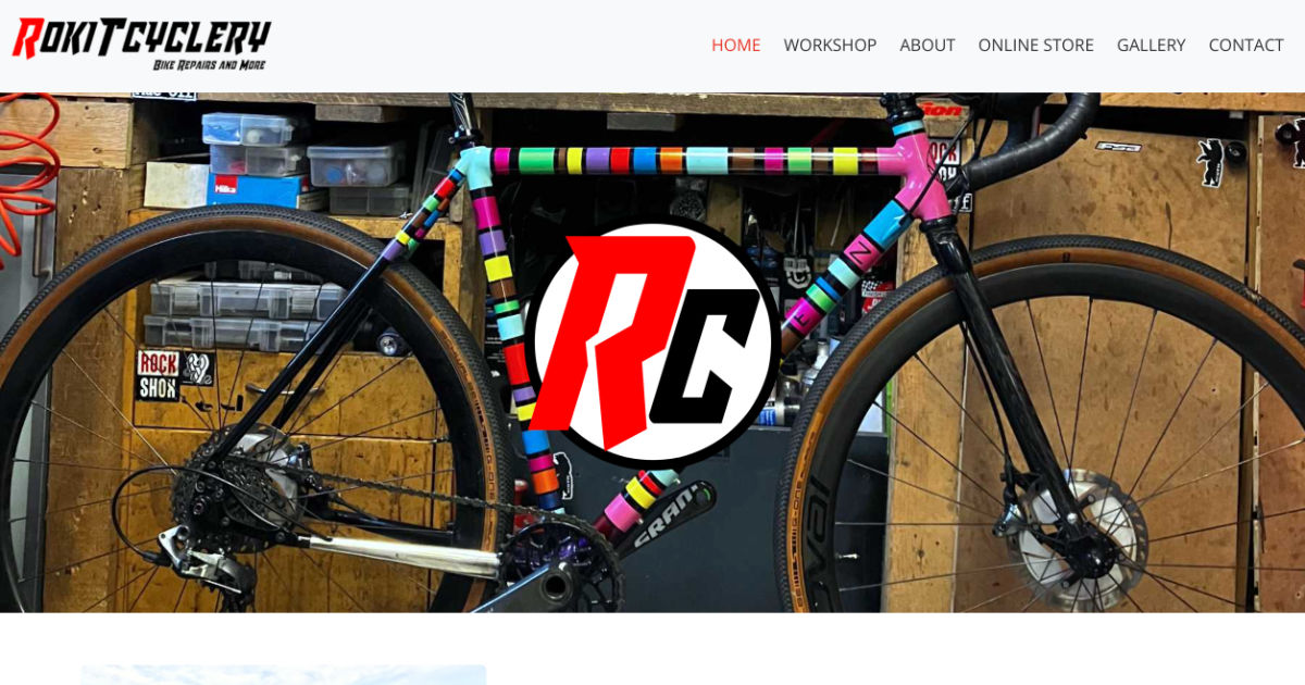 Workshop menu for Rokit Cyclery Newbury.